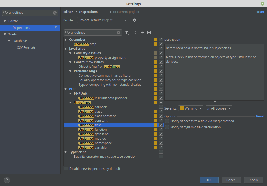 How To Turn Off Field Accessed By Magic Method In Phpstorm Vander Host Knowledgebase